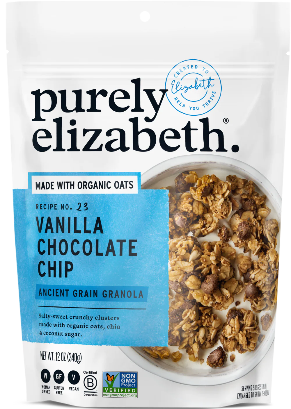 Vanilla Chocolate Chip Ancient Grain Granola – purelyelizabethusdepot.com